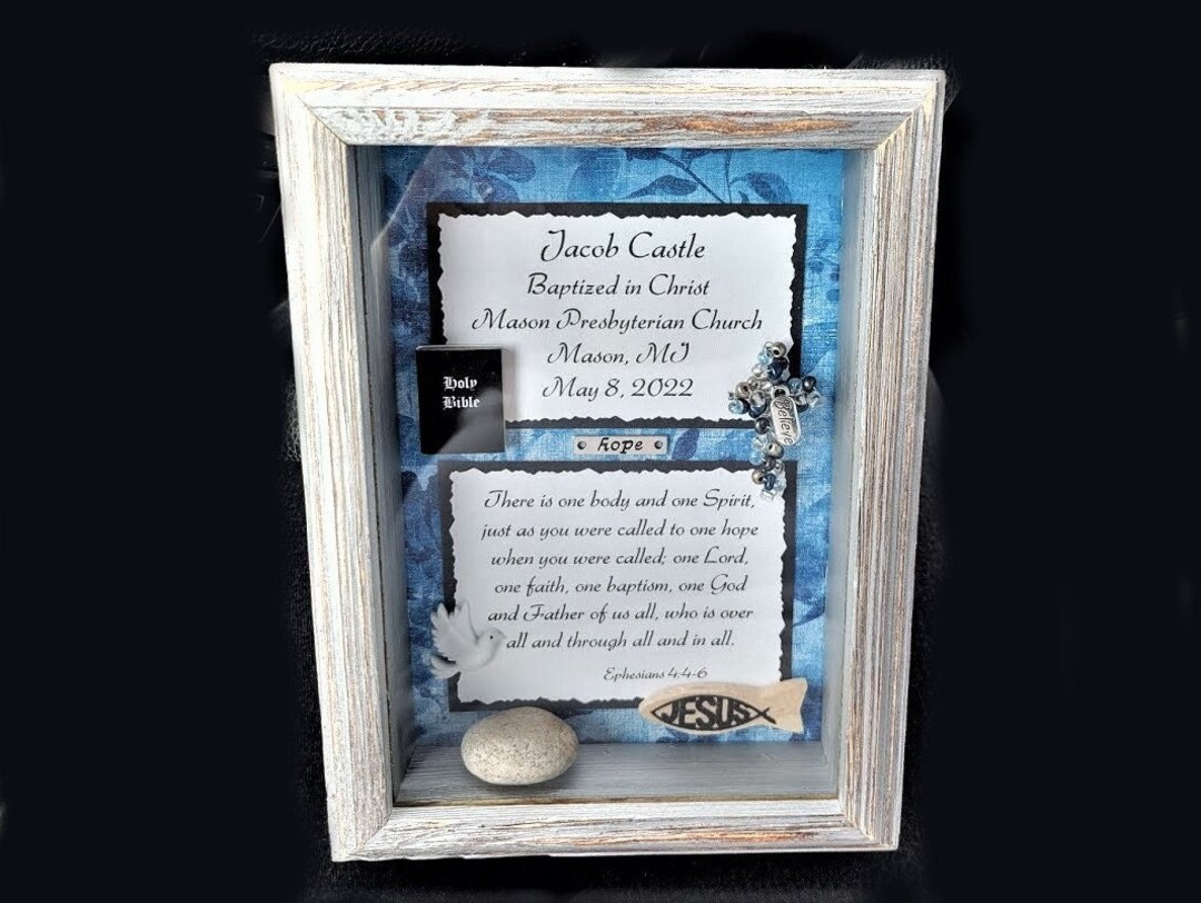 Baptism Keepsake Boy/baptism Keepsake Girl/custom Confirmation Gift ...