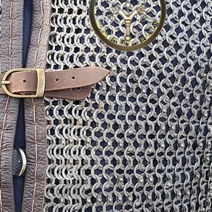8mm Flat Century Medieval Chainmail Hauberk, Chainmaile Shirt,open ...