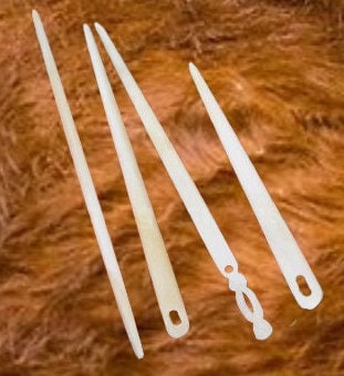 Handcrafted Bone Nalbinding Needles Set: Yarn Stitching Tools - Etsy