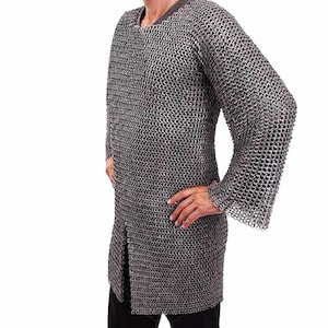 Full Sleeve Chainmaile Shirt , 9 Mm Flat Riveted , Chainmail Armor ...