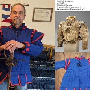Padded Arming Jerkin, Fencing, Early Baroque Attire, Military Garment ...