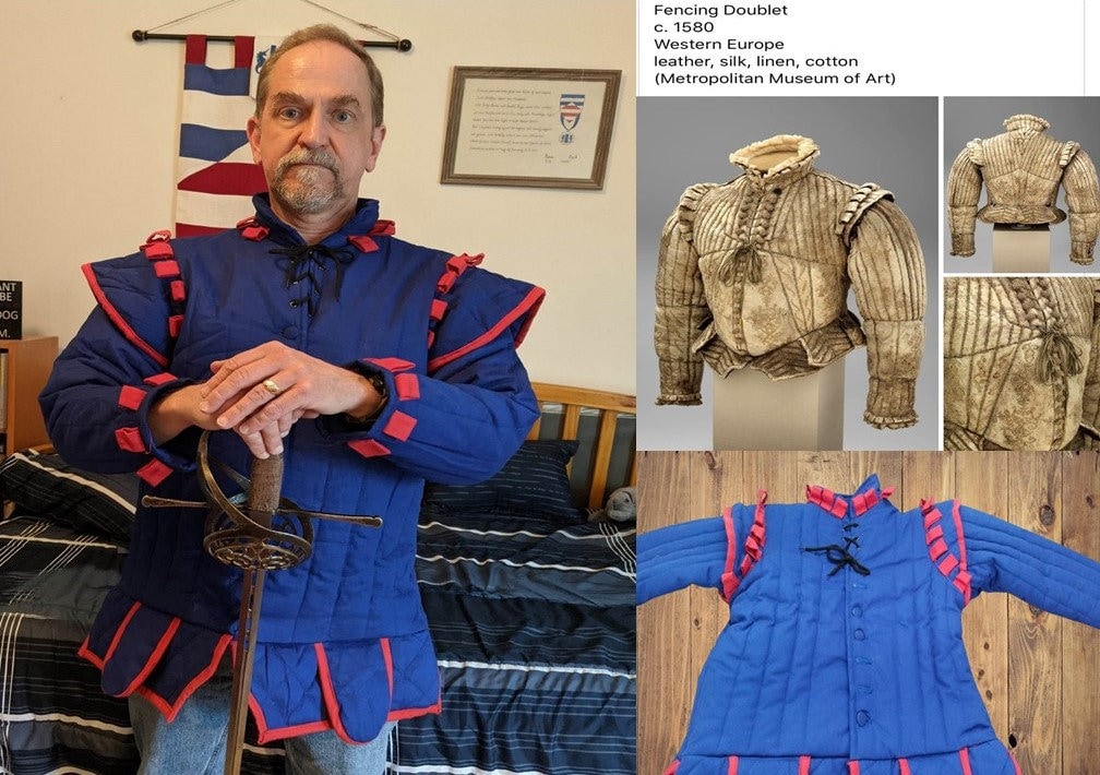 Padded Arming Jerkin, Fencing, Early Baroque Attire, Military Garment ...
