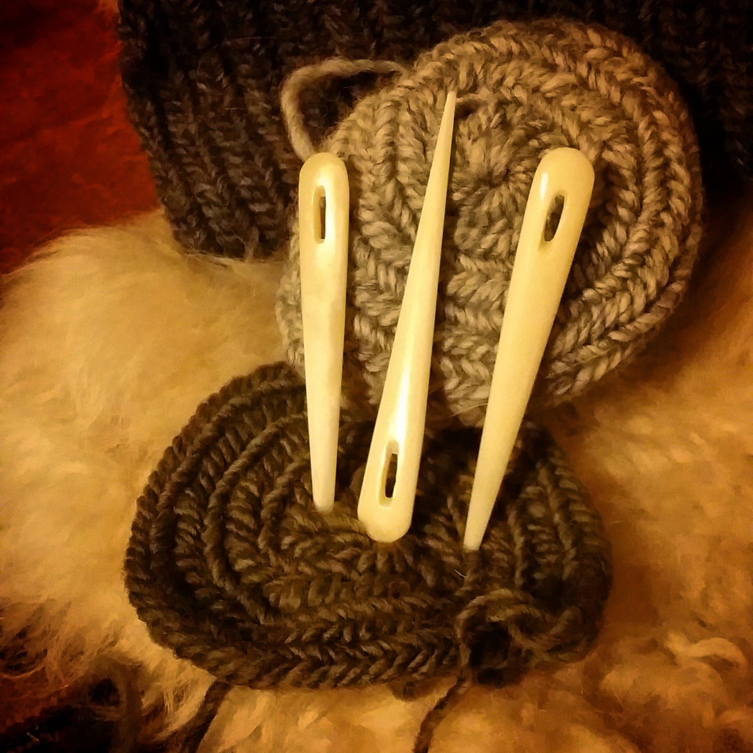 Handmade Bone Nalbinding Needle: Yarn Stitching Tool - Etsy