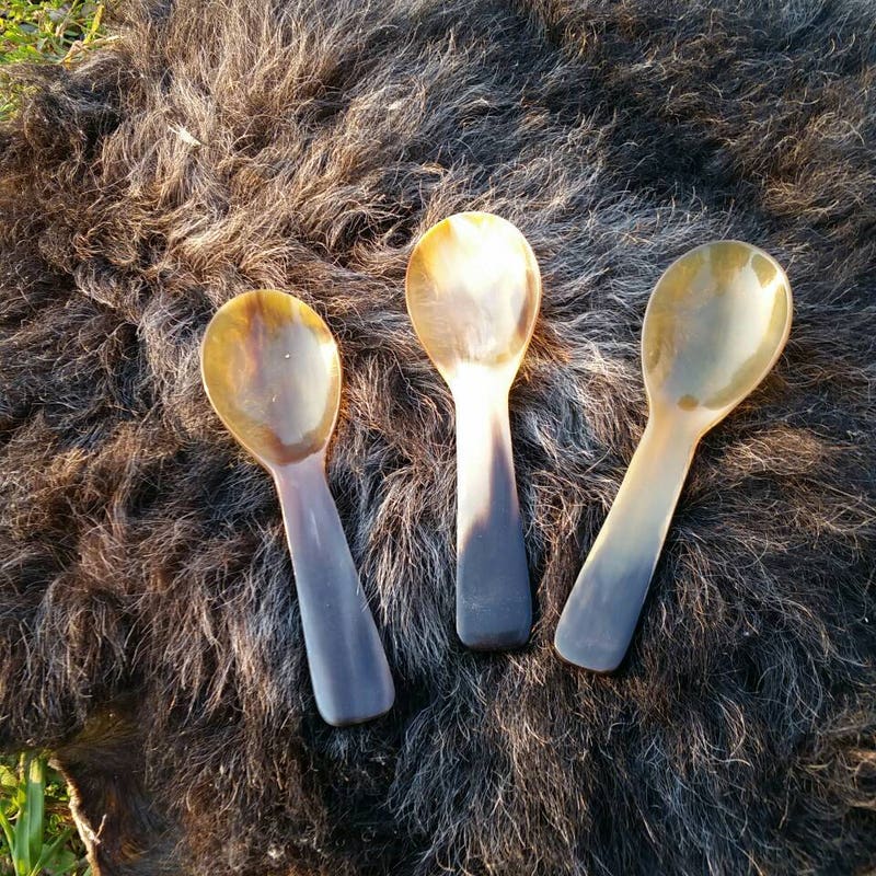 Horn Spoon - Etsy