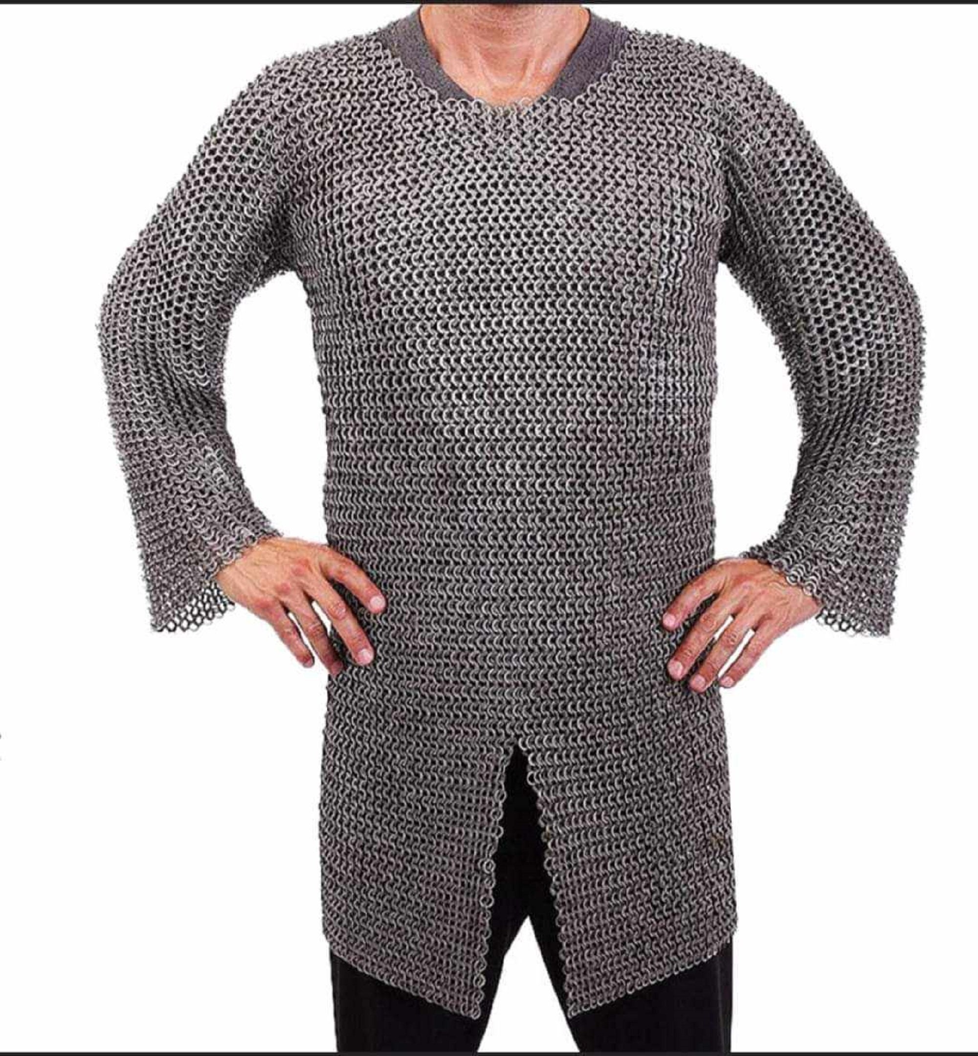 Full Sleeve Chainmaile Shirt , 9 Mm Flat Riveted , Chainmail Armor ...