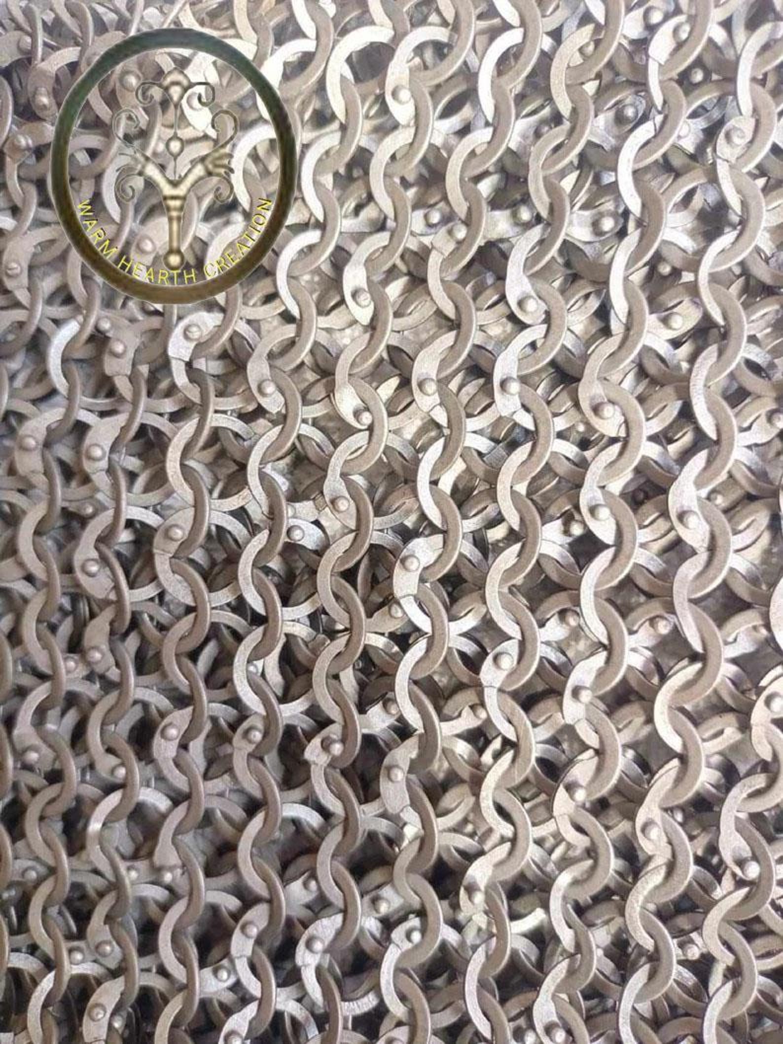 Chainmail Huberk / Medieval Chainmail Half Sleeve Shirt / 9 Mm Flat ...
