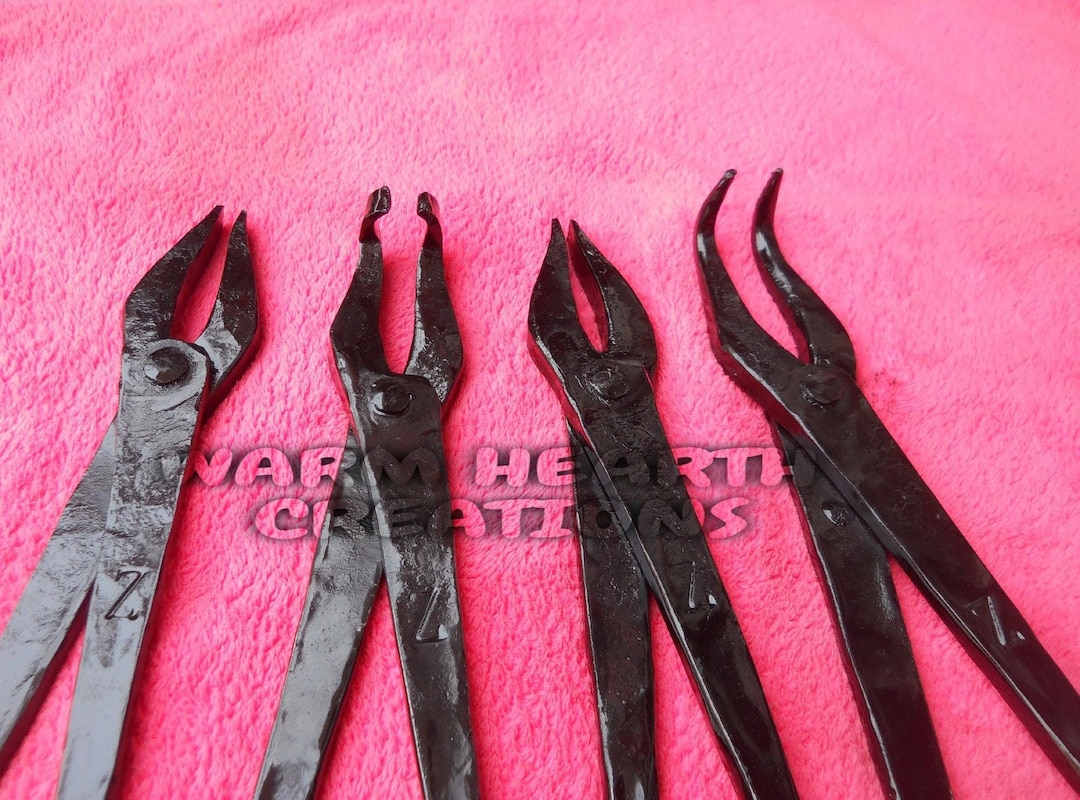 Heavy Duty Starter Blacksmith Tongs Kit / Forging Tongs for Hot Metal ...