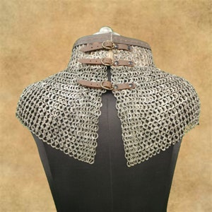 Medieval Stainless Steel Chainmaile Gorget / Neck Protection/ Chainmail ...