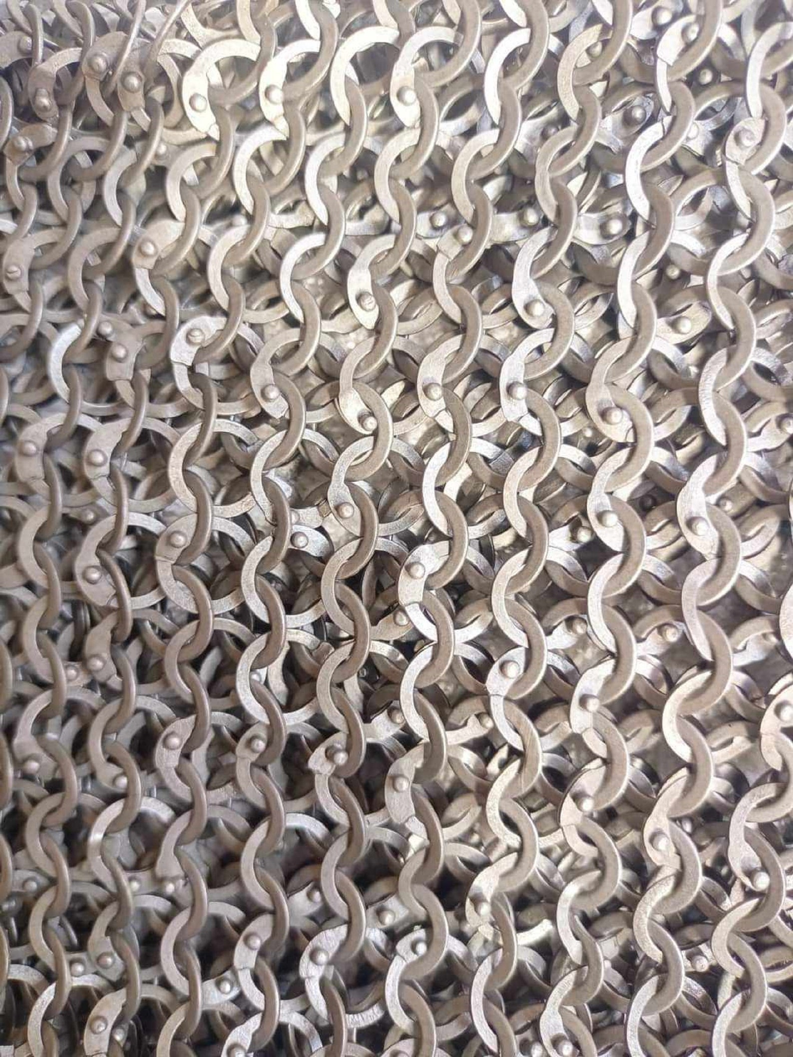 Chainmaile Hauberk / Medieval Chainmail Half Sleeve Shirt / 9 Mm Flat ...