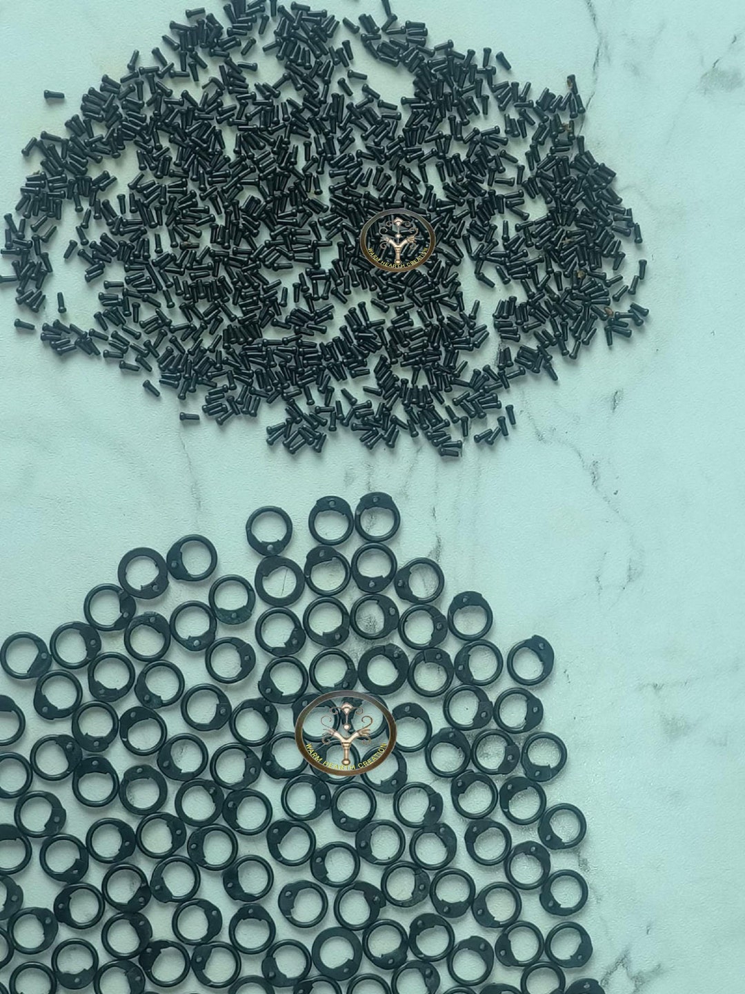 Black Finish Chainmail Repair Kit: Round Riveted Rings With Riveting ...