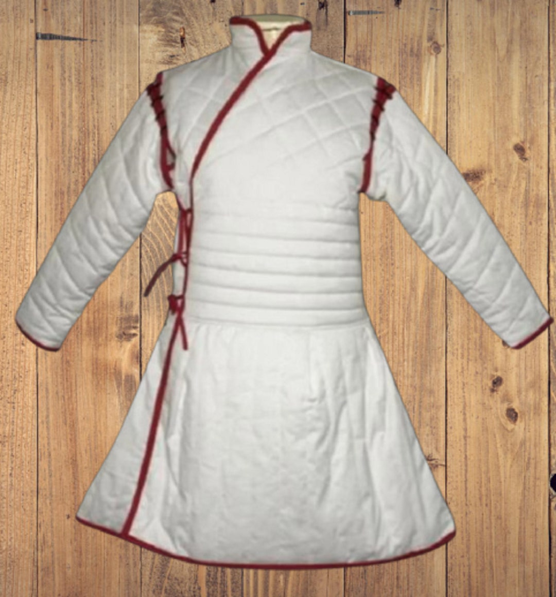 WHC Eastern Style Gambeson ,medieval Gambeson Underarmour Robe of Red ...