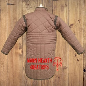 WHC Eastern Style Gambeson ,medieval Gambeson Underarmour Robe of Red ...