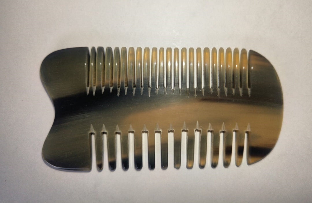 Handmade Horn Beard Comb: Pocket-sized Mustache Styling - Etsy