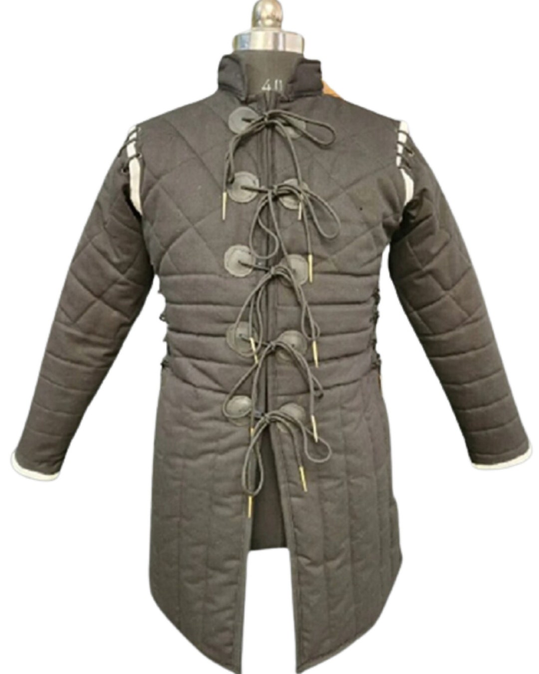 Buy Medieval Knight Armor Costumes Jacket Thick Padded Gambeson Under ...