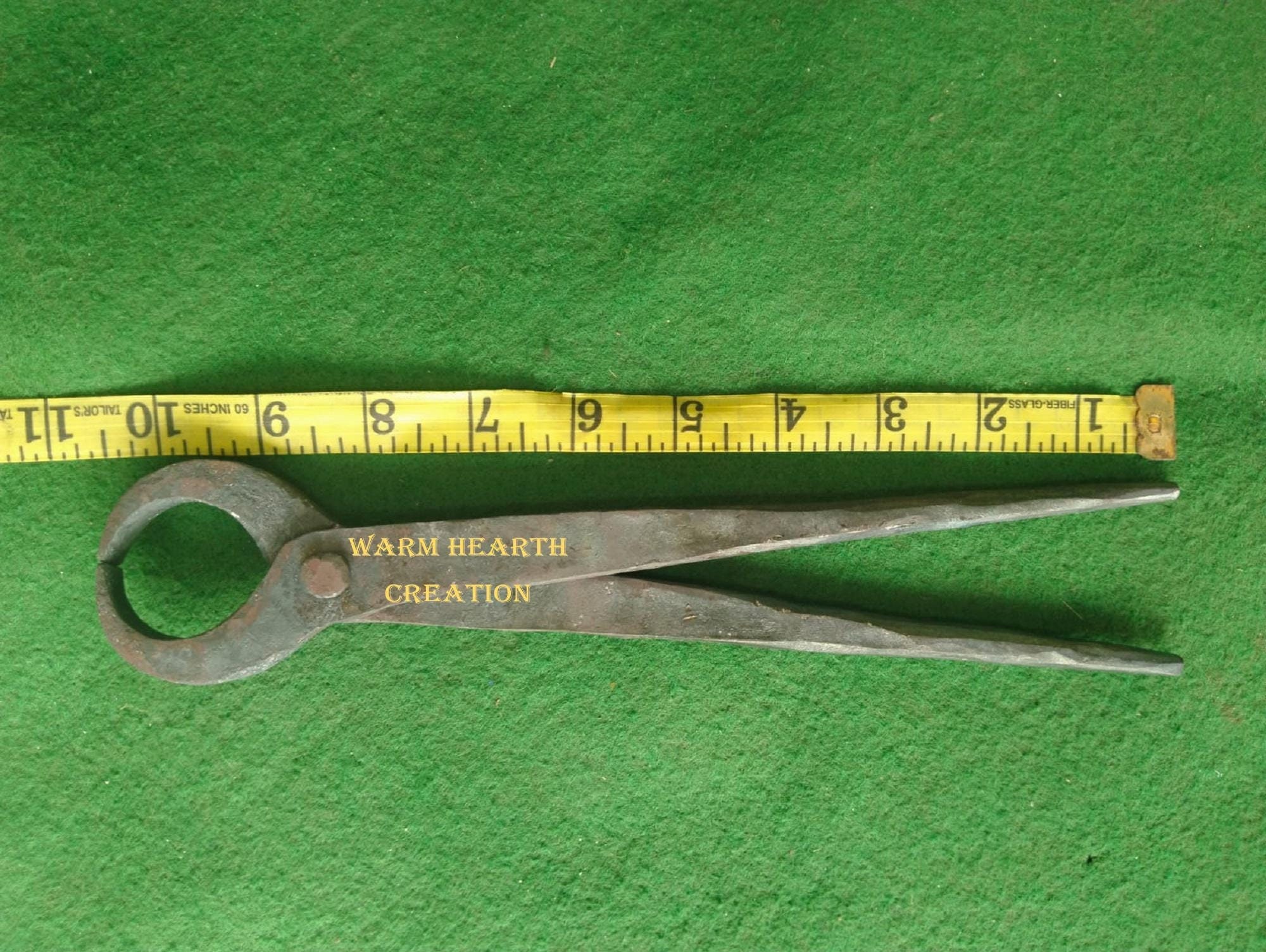 Hand Forged Round Jaw Tongs: Medieval Blacksmith Tool - Etsy