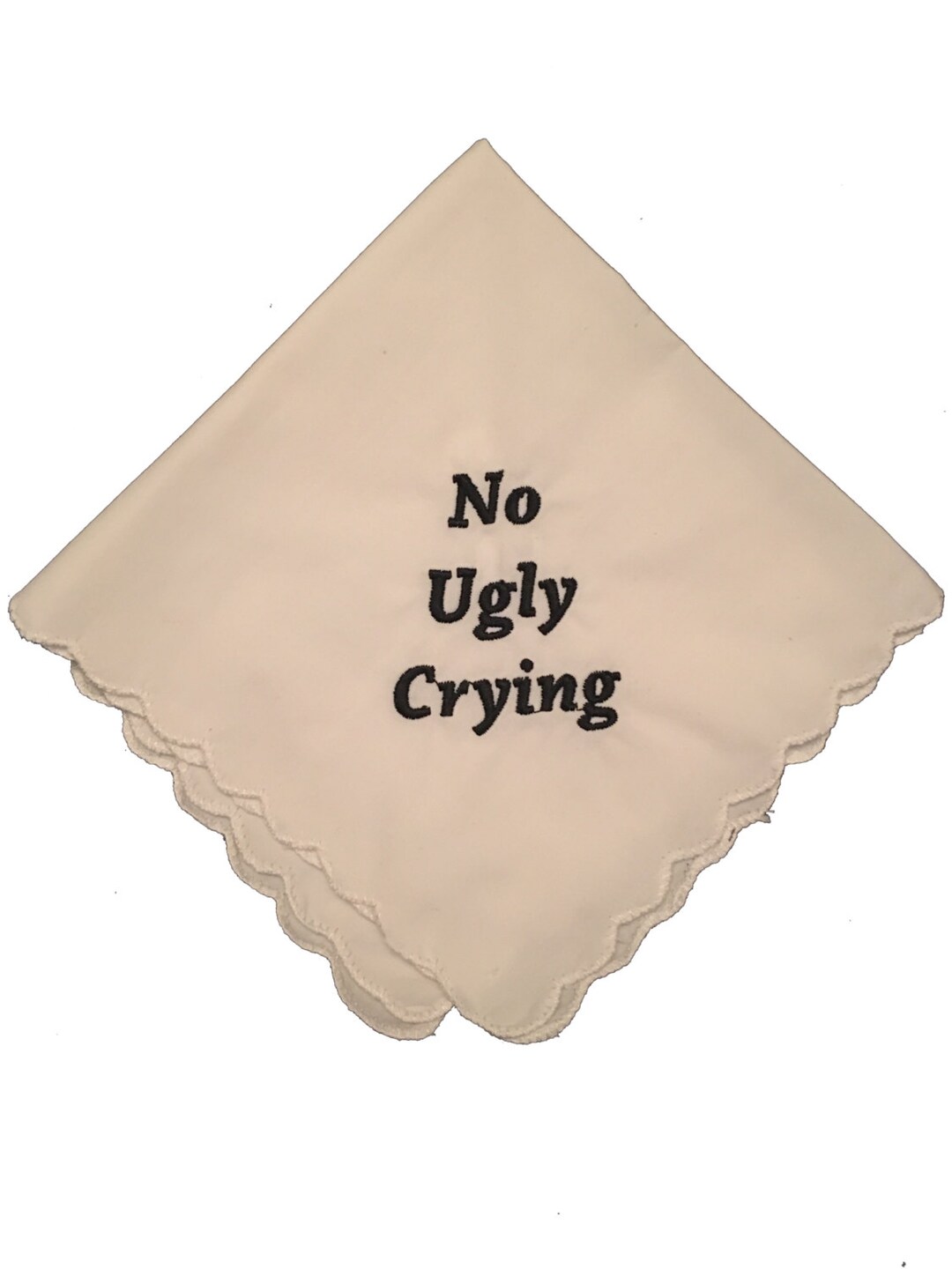 READY TO SHIP No Ugly Crying Wedding Handkerchiefs Set of 5- Black ...