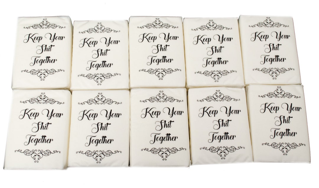 Keep Your Shit Together Tissue Packets Set of 10 Packets - Etsy Canada