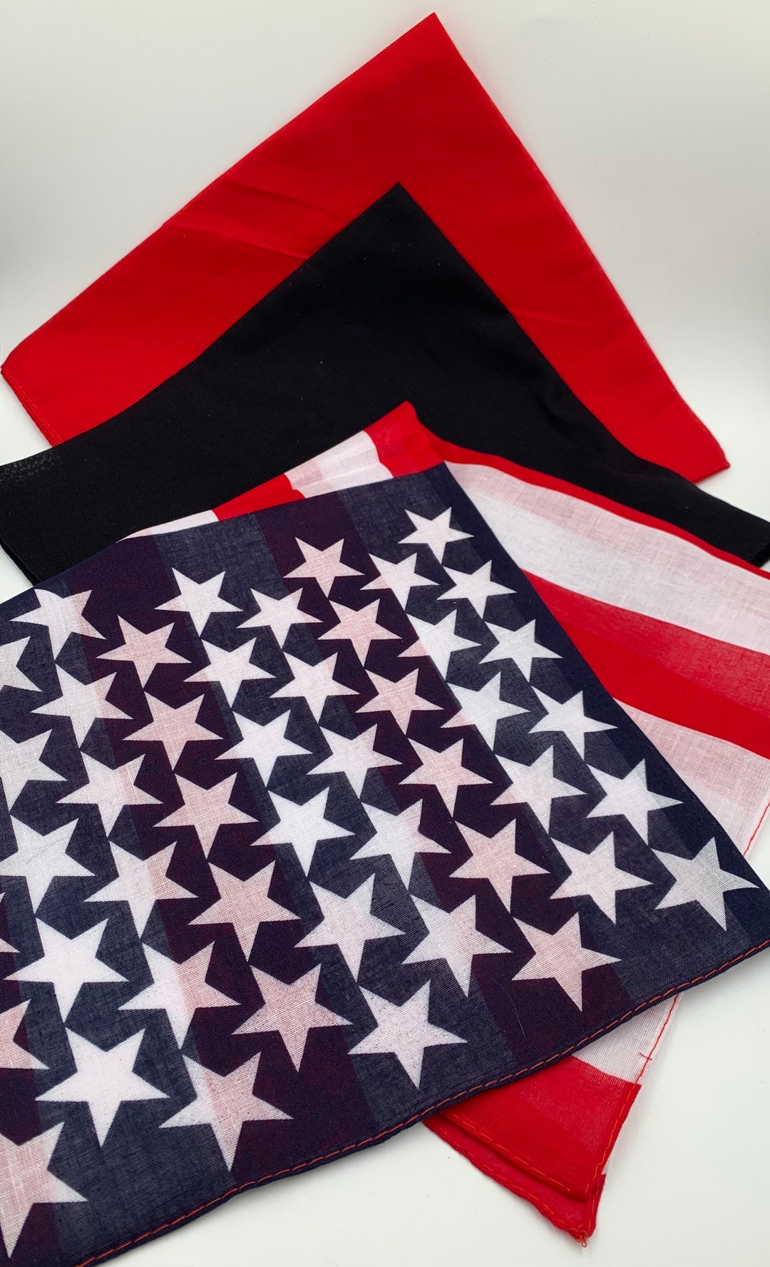 Bandana Made of 100% Cotton - Ready to Ship Blank or Can Add Wording to ...