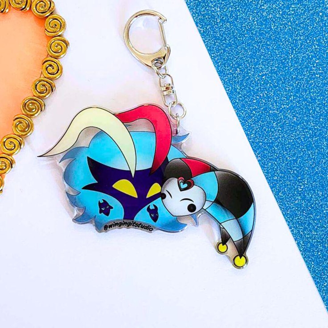 Helluva Boss Fizzmodeus Keychain: Double-sided Acrylic Charm - Etsy