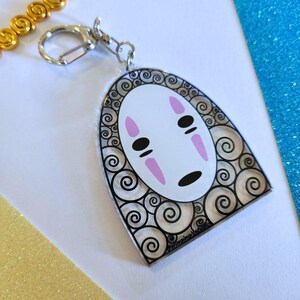 No Face Keychain | Spirited Away Keychain | Studio Ghibli - Etsy