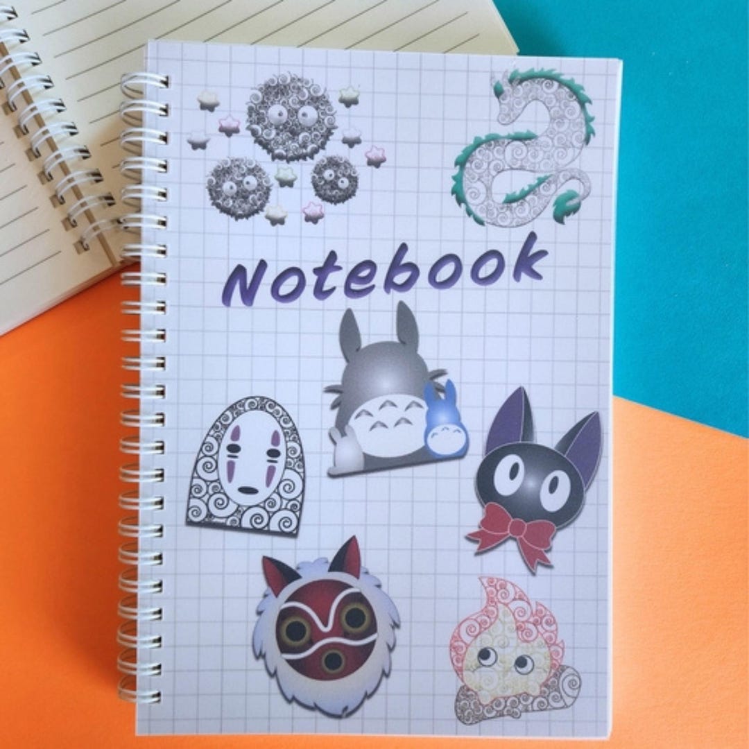 Studio Ghibli Anime Notebook: Totoro, Spirited Away, Howl's Moving ...