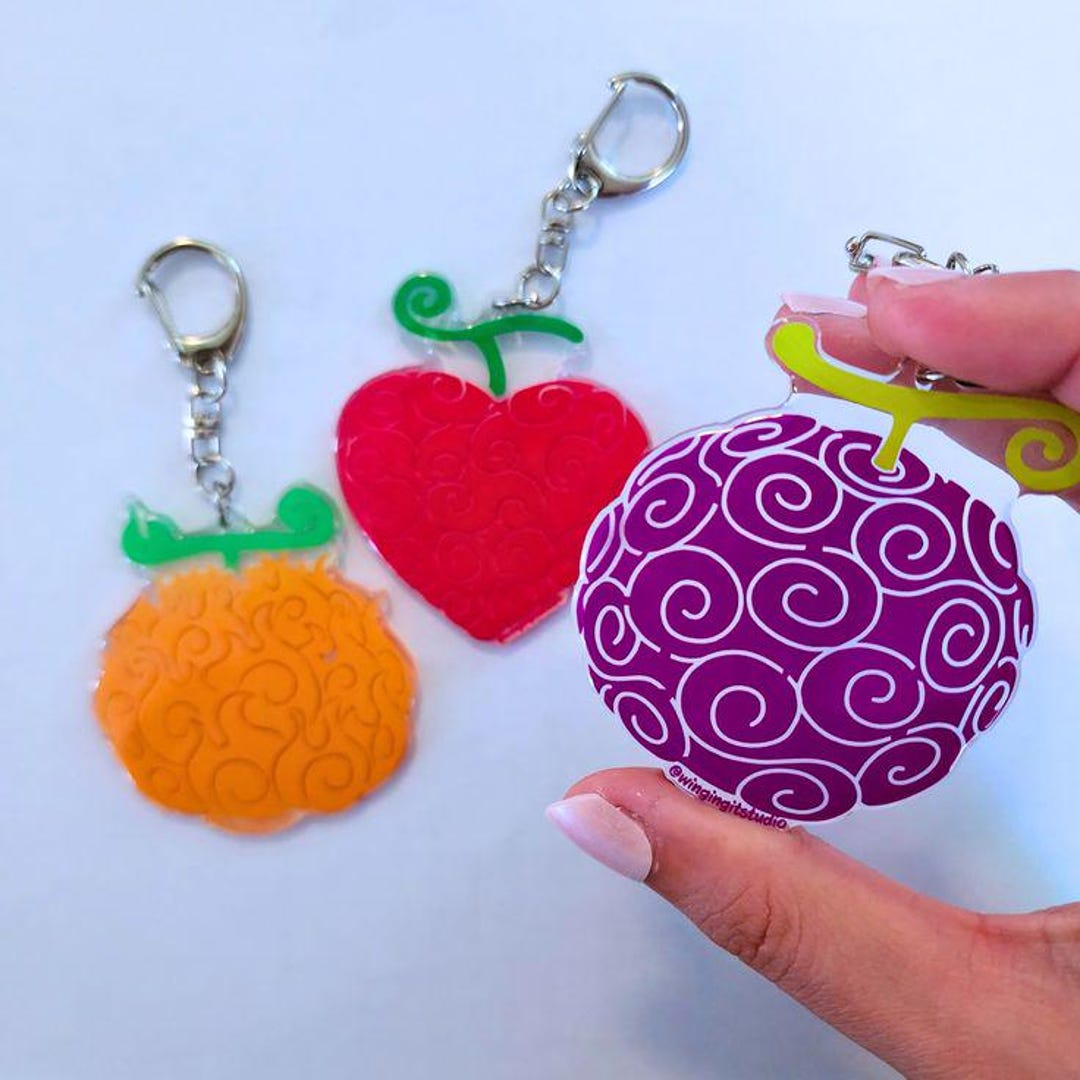 Devil Fruit Keychain: One Piece Anime Nomi - Etsy