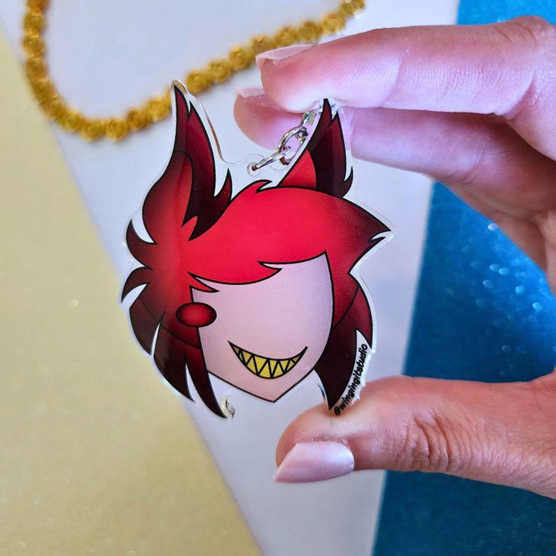 Hazbin Hotel Alastor Keychain | Hazbin Hotel Keychain | Radio Demon ...