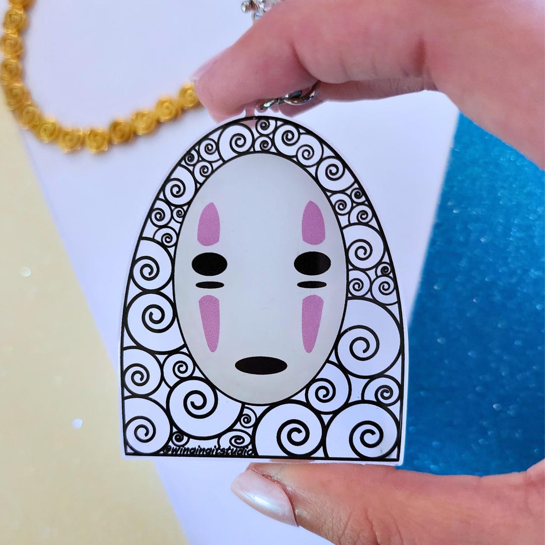 No Face Keychain | Spirited Away Keychain | Studio Ghibli - Etsy