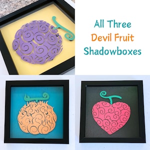 Handmade Devil Fruit Shadow Box | One Piece Anime Decor - Etsy