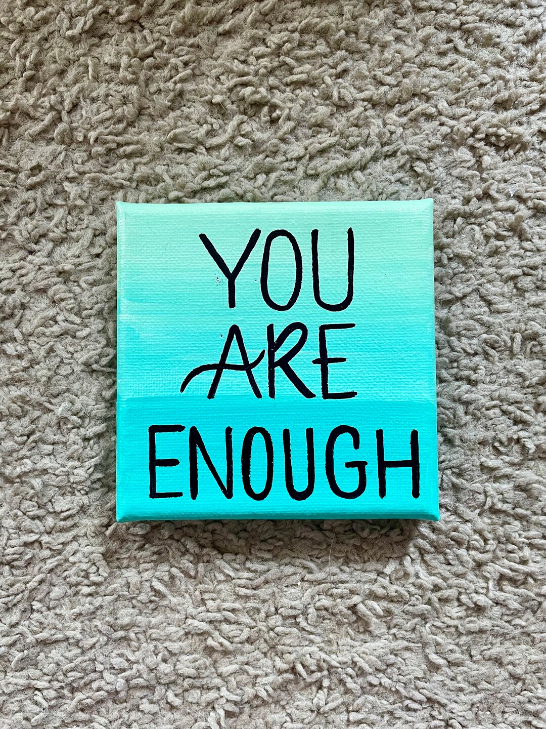 You Are Enough Mini Painting - Etsy