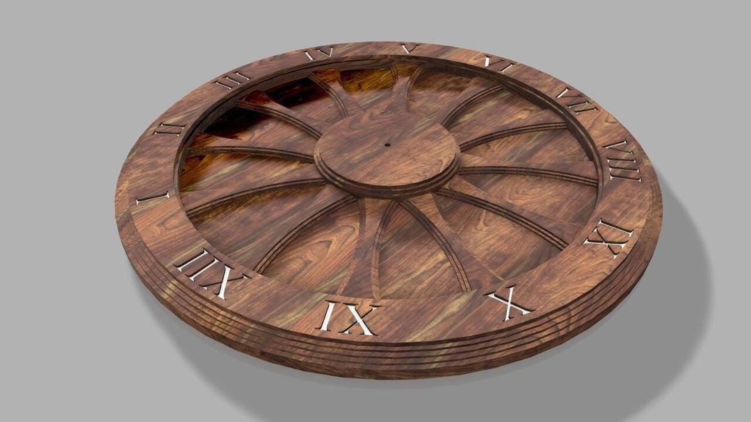 Beginner CNC Wood Clock STL Digital Download - Etsy