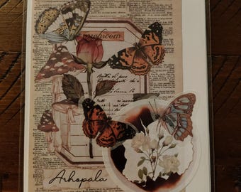 Handmade Collage Card - Etsy