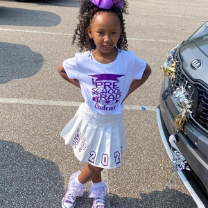 Kids Graduation Skirt Set Graduation Gift Pleated Skirt - Etsy