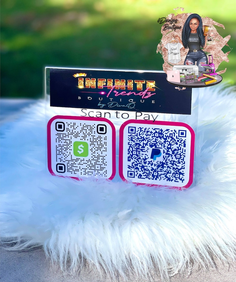 Logo Scan to Pay Sign | Scan Code Plaque | QR Code Sign - Etsy