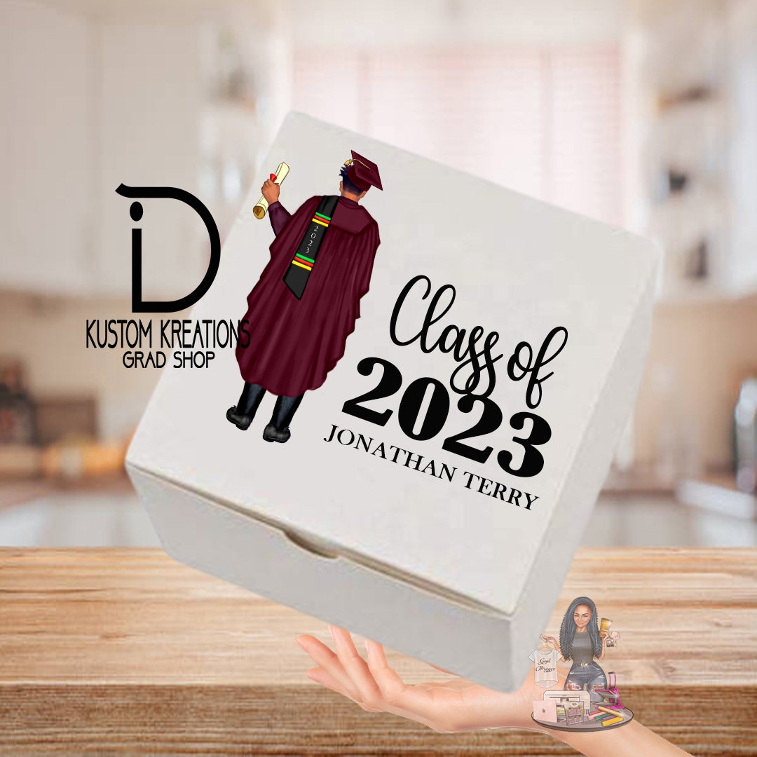 Guys Graduation Gift Box, Custom Boxes, Custom Gift Box, Personalized ...
