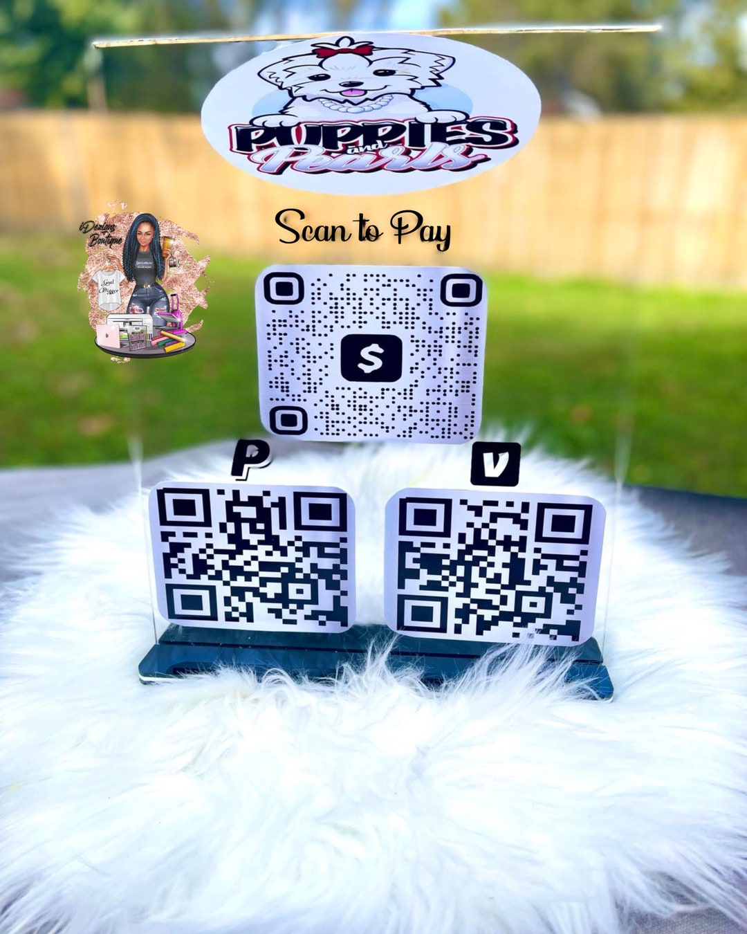 QR Code Upright Vertical Business Sign, QR Code Plaque, Scan Code Sign ...