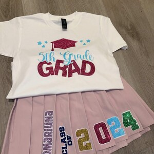 Kids Graduation Skirt Set, Graduation Gift, Pleated Skirt, Grad Outfit ...