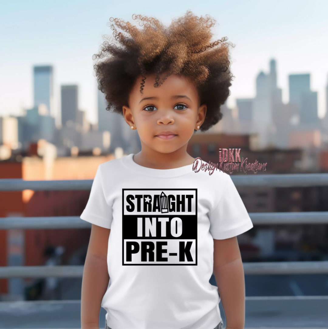 Straight Into Pre-k Shirt, Personalized Back to School Shirt, First Day ...