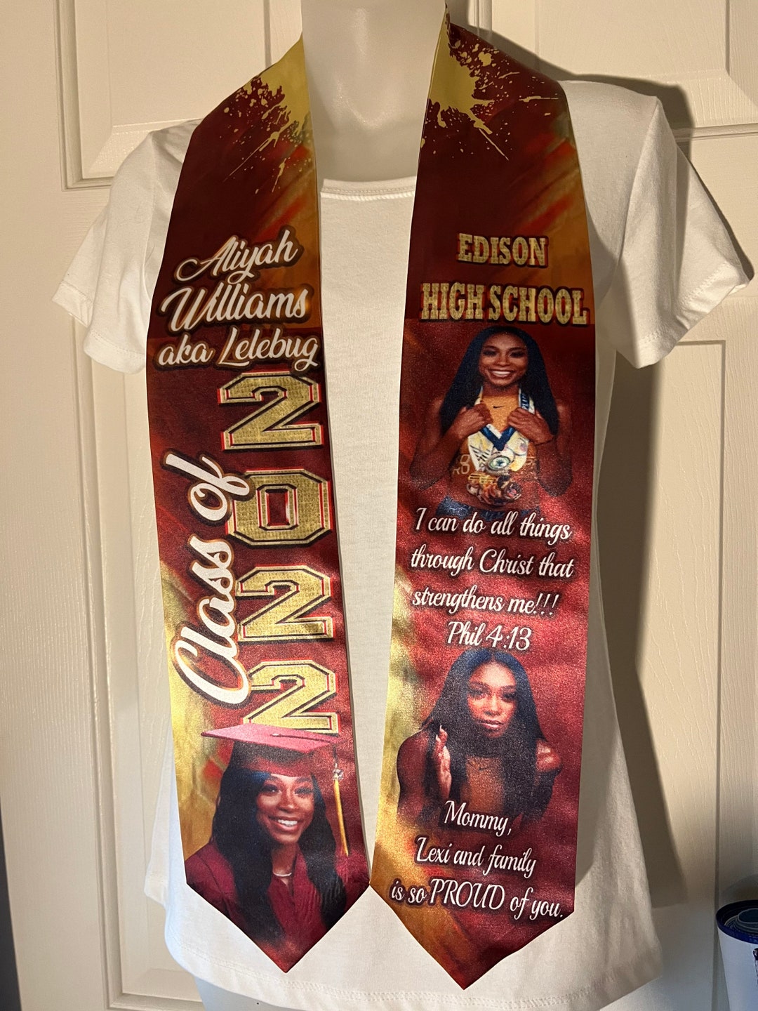 Custom Graduation Stole Grad Stole Class of 2023 - Etsy