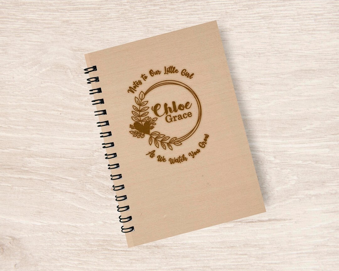 Notes to Our Little Girl Engraved Notebook Wood Laser - Etsy