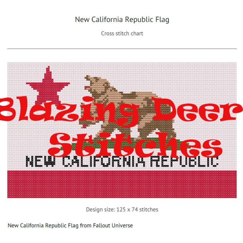 Fallout Stitch Pattern - Etsy
