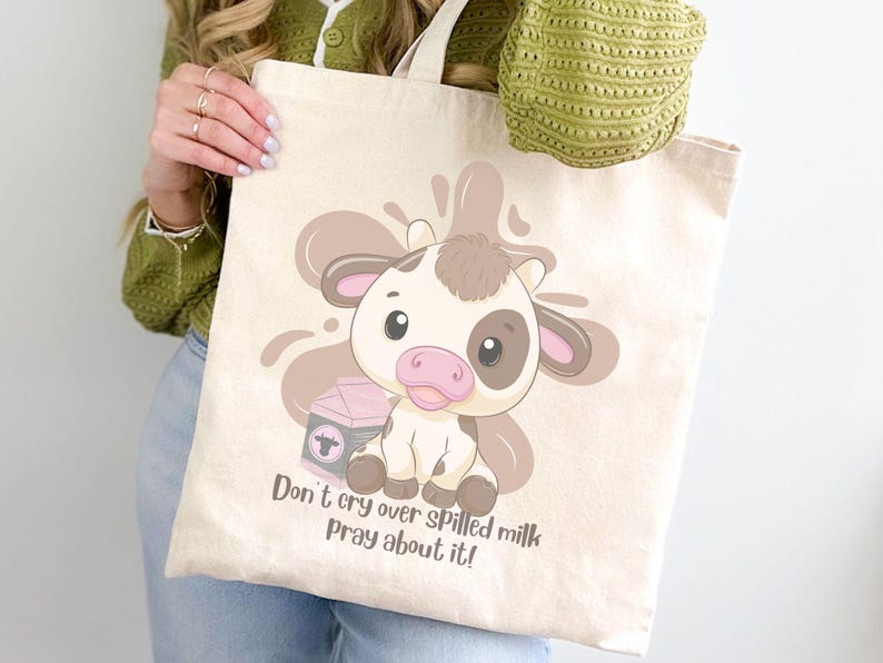 Cow Christian Art Print, Farmhouse Nursery Decor (JPG, PNG, PDF) - Etsy