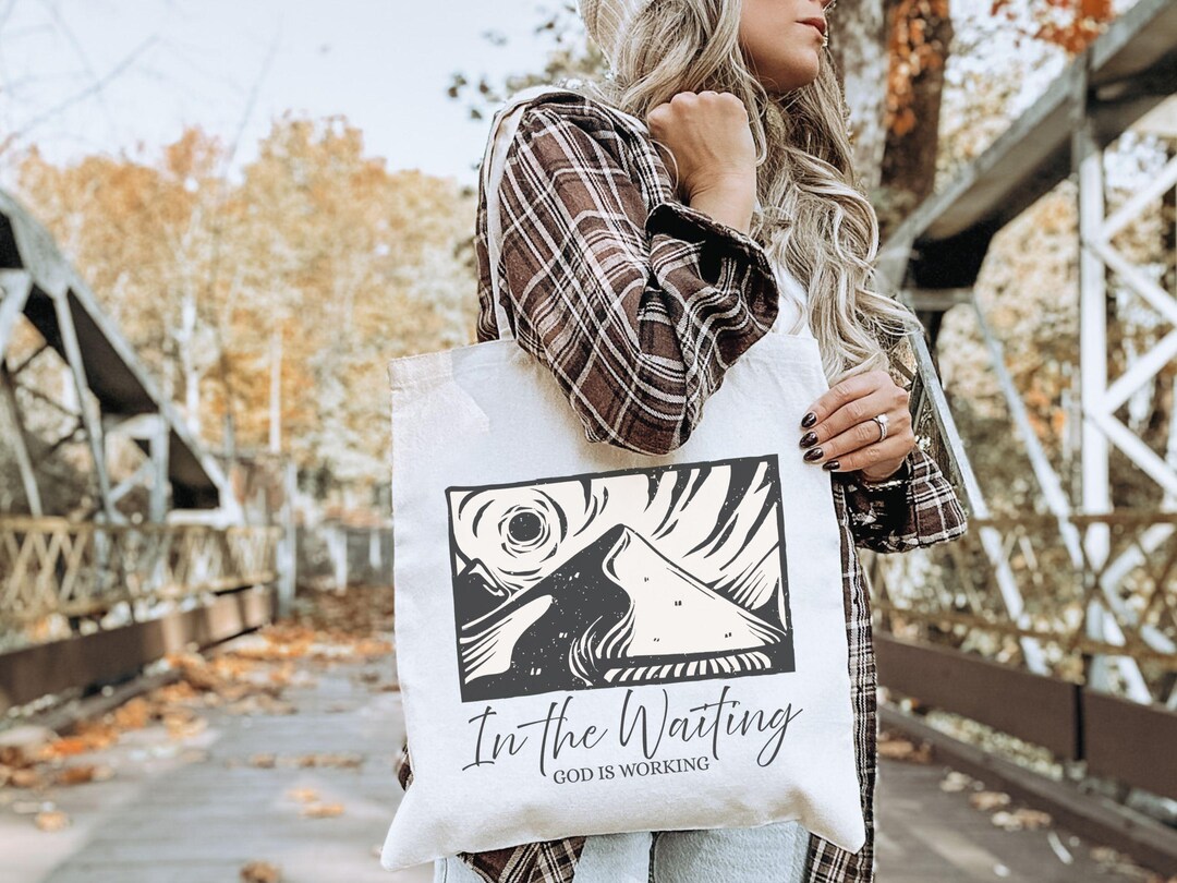 Christian Sublimation Design in the Waiting God is Working Linocut ...