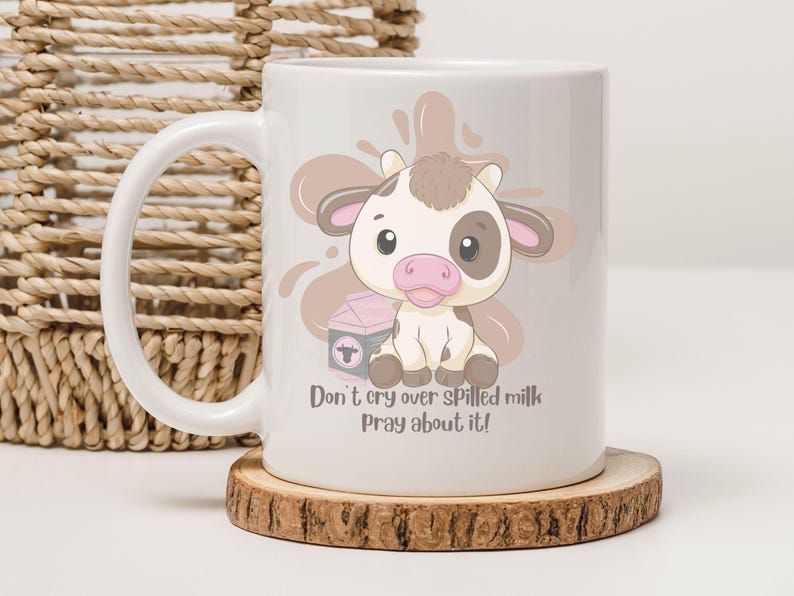 Cow Christian Art Print, Farmhouse Nursery Decor (JPG, PNG, PDF) - Etsy