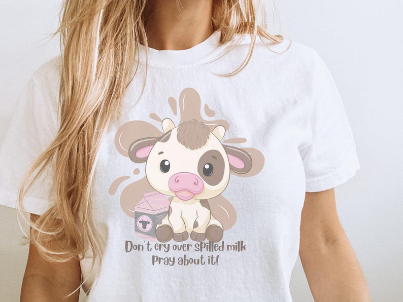 Cow Christian Art Print, Farmhouse Nursery Decor (JPG, PNG, PDF) - Etsy