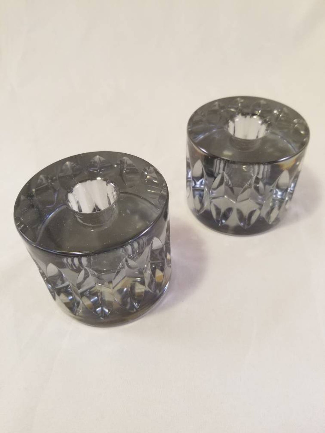 Orrefors Crystal Candlesticks - Etsy