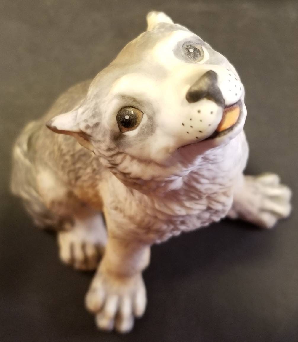 1984 Webster, Timber Wolf Cub Babies of Endangered Species Webster ...