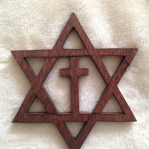 Star of David With a Cross Representing Our Grafted Heritage - Etsy