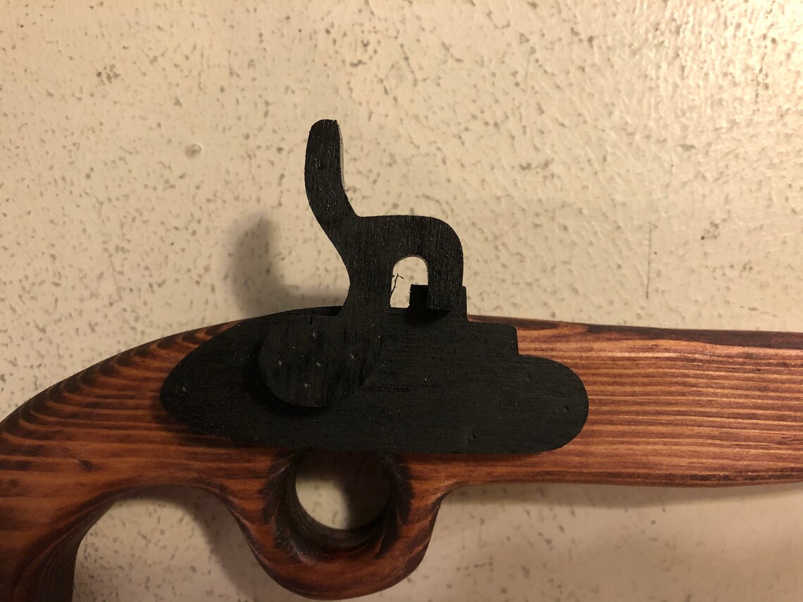 Colonial Flintlock Wooden Toy Pistol - Etsy