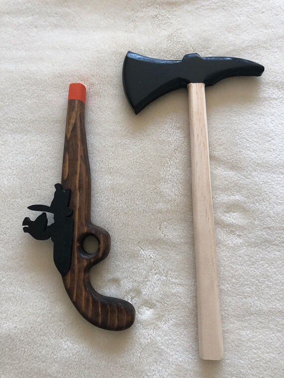 Wooden Toy Tomahawk & Flintlock Pistol French and Indian War - Etsy